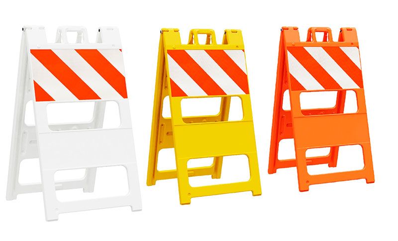 Type I Plastic Barricade - Fillable