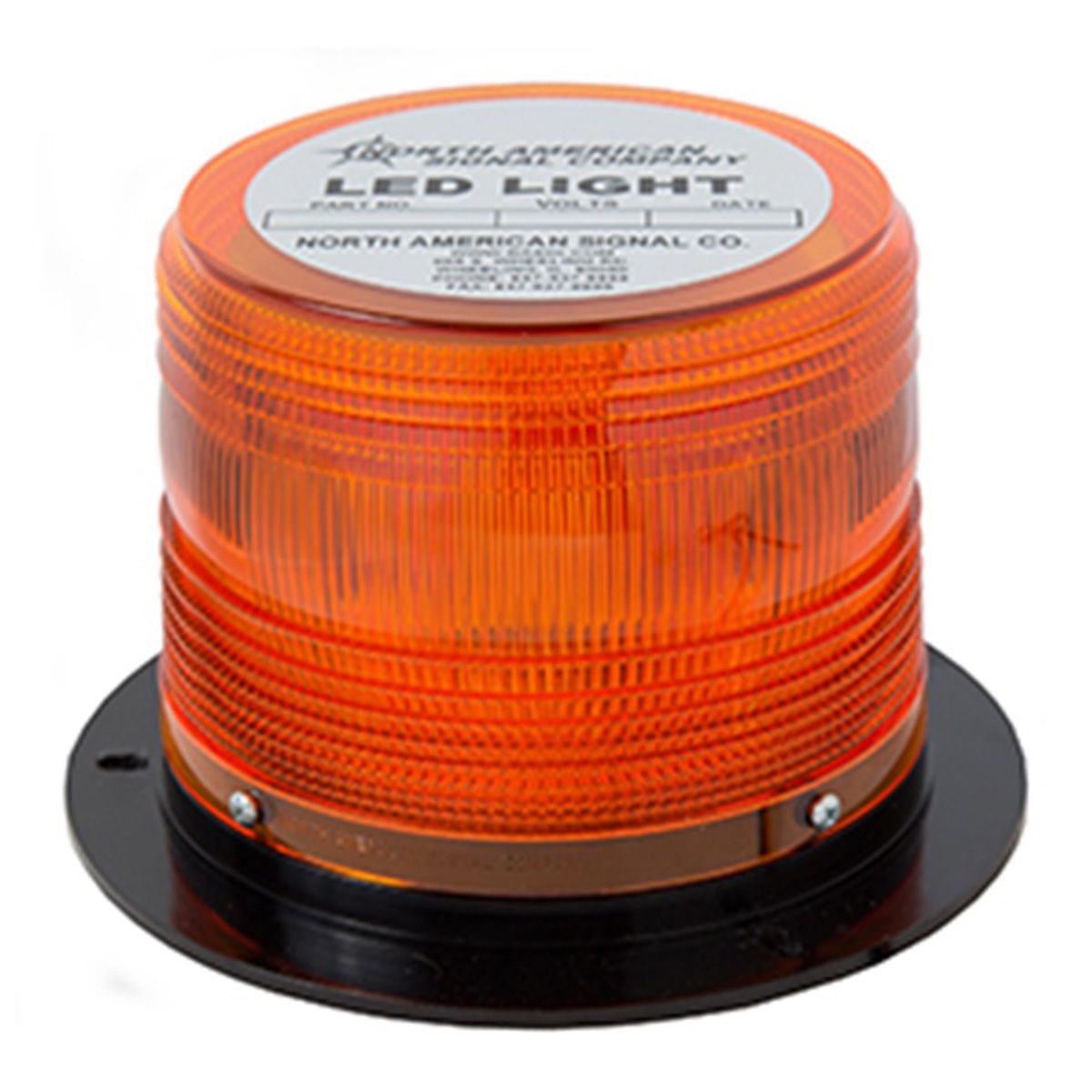Permanent Mount Amber LED Flashing Light