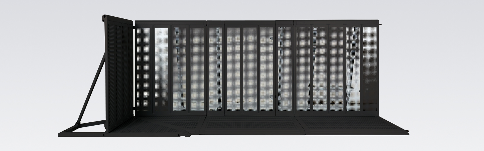 StageGuard A-210 | Cable Path | Concert Barriers – Black | SONCO