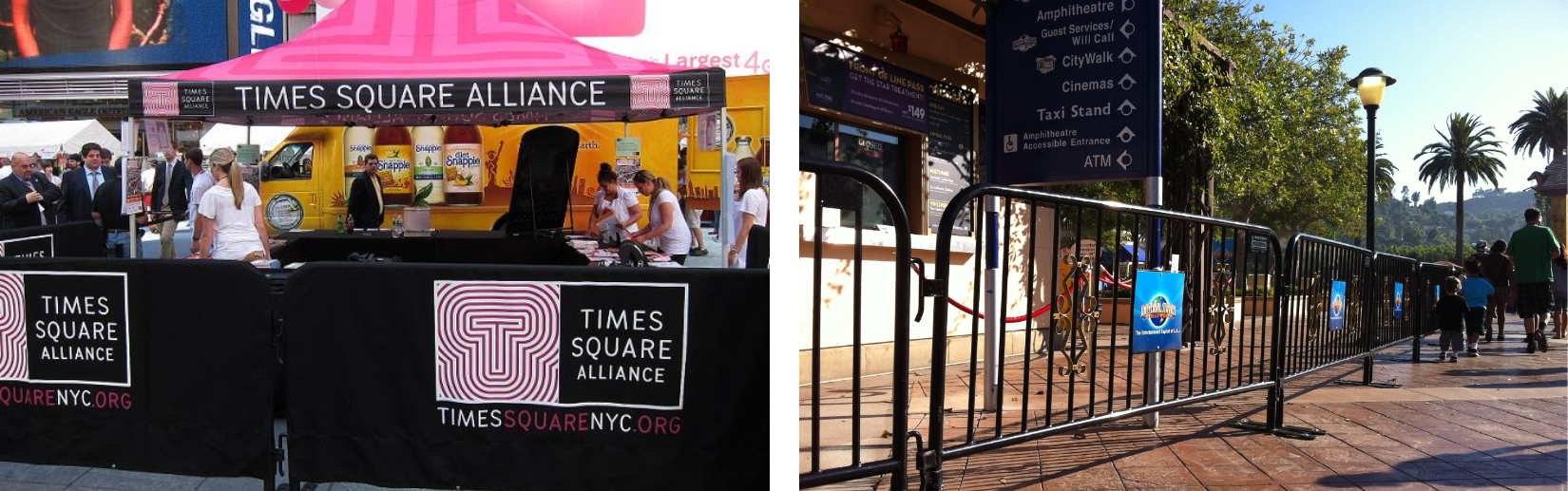 7.5 ft DuraGuard S-220 | VIP Black | Metal Barricade | SONCO